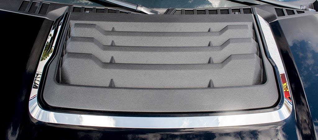 2017-2018 FORD RAPTOR - HOOD VENT TRIM 1PC | POLISHED STAINLESS STEEL ...