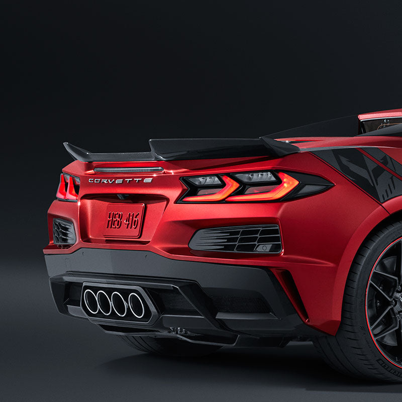 C8 Corvette Z06 Rear Spoiler Visible Carbon Fiber 5V5 OEM GM ...