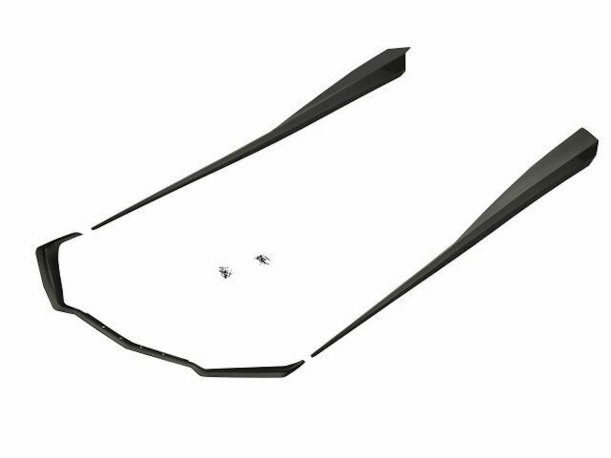 Corvette C8 Z06 Z07 Visible CARBON FIBER Kit Front Splitter Rocker Pan ...
