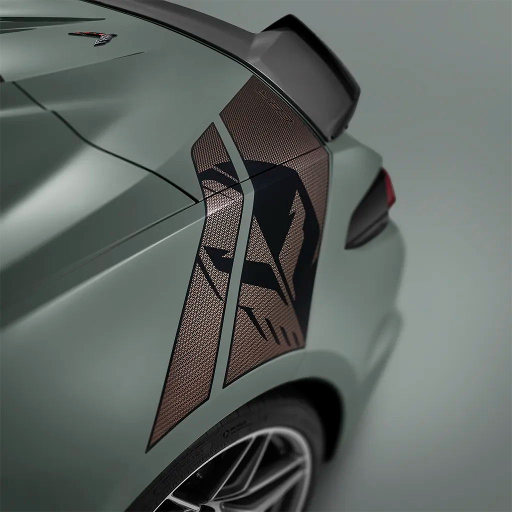 C8 Corvette Z06 | Rear Graphics Package | Jake and C8.R Logos | Carbon ...