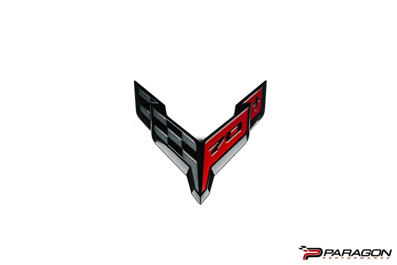 C8 CORVETTE 70TH ANNIVERSARY FRONT FLAG EMBLEM OEM GM – Performance ...