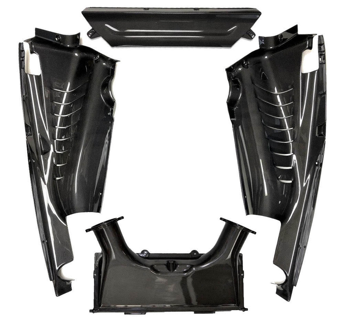 Carbon Fiber 4 Piece Engine Bay Set - Ferrari 488 GTB Coupe ...