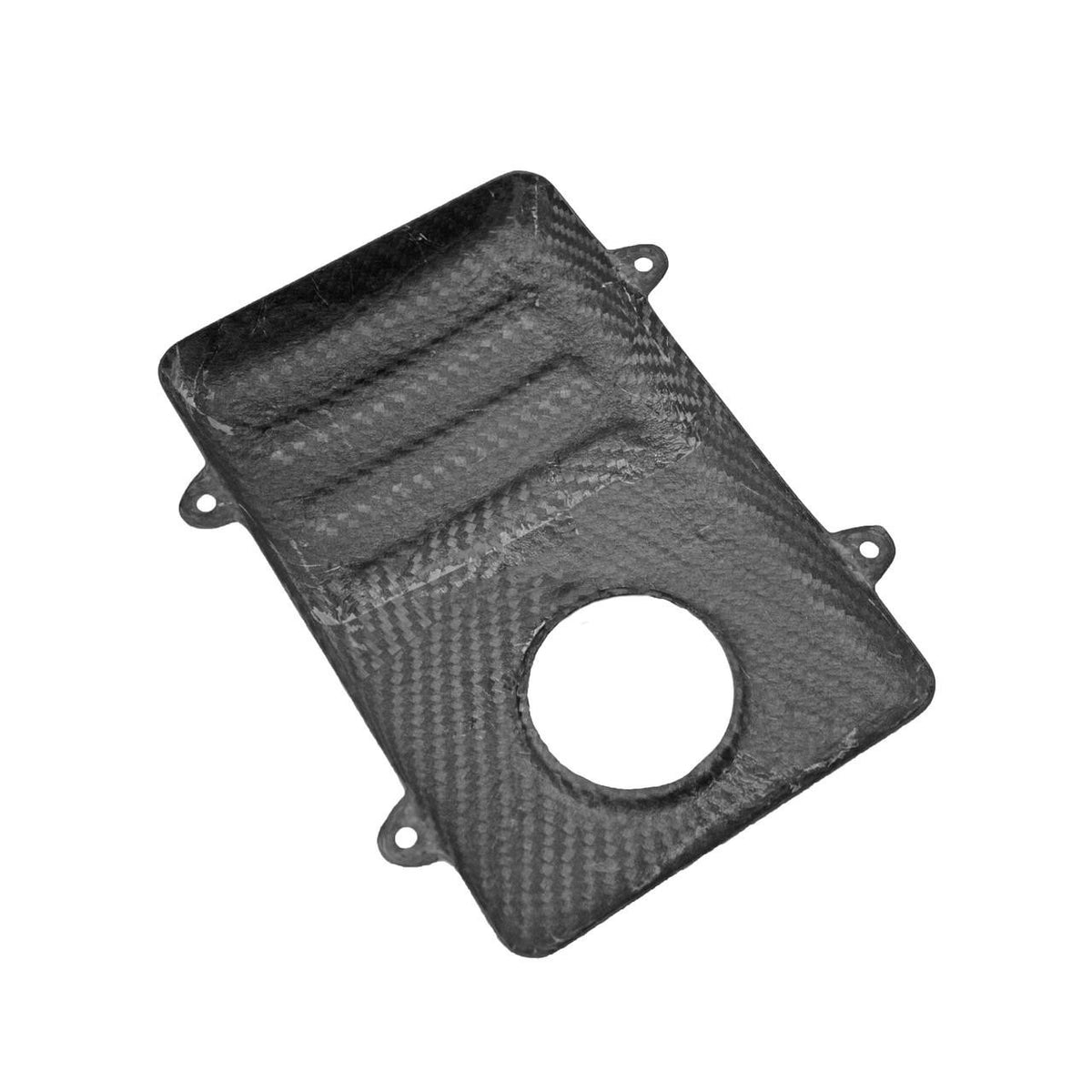 Carbon Fiber Scuderia Style Coolant Tank Cover With Tabs - Ferrari F43 ...