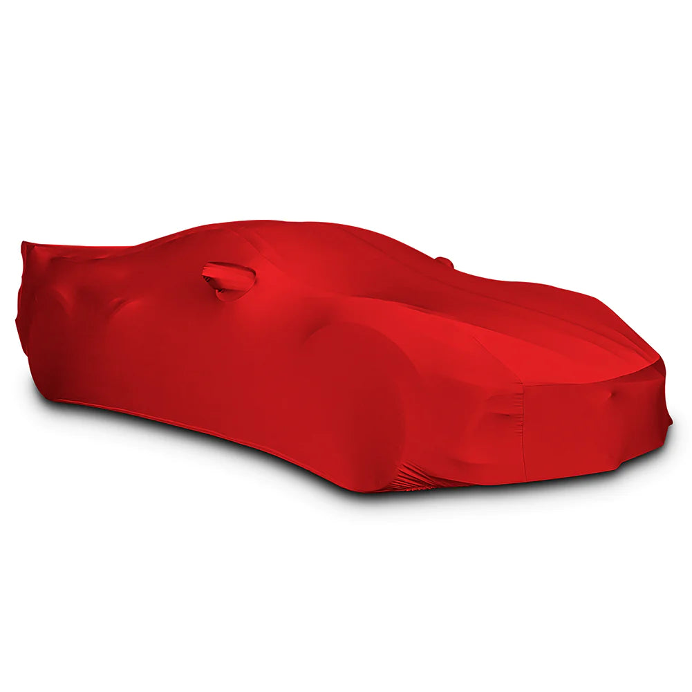 Corvette C8 Car Cover Ultraguard Stretch Satin Red - Indoor Stingray Z ...