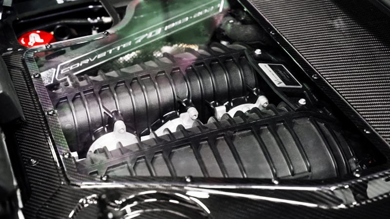 PARAGON C8 CORVETTE CARBON FIBER CLEAR ENGINE BAY COVER - CONVERTIBLE ...