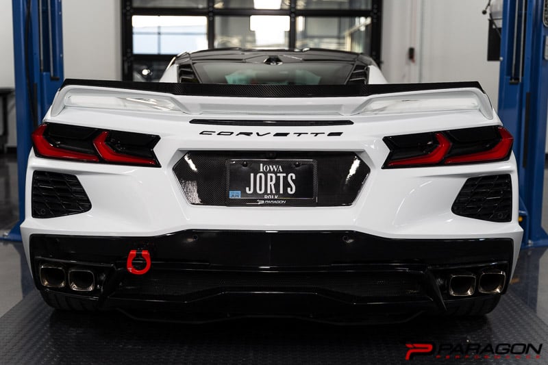 PARAGON PERFORMANCE C8 CORVETTE LICENSE PLATE INSERT - CARBON FIBER OR ...