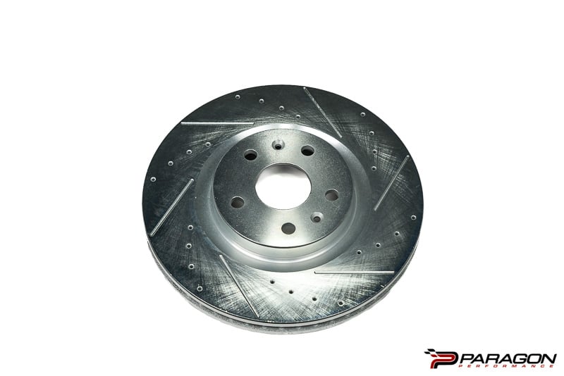 C8 CORVETTE Z51 POWERSTOP EVOLUTION DRILLED & SLOTTED ROTORS - FRONT ...