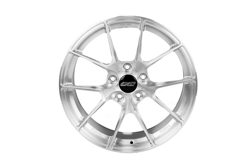 APEX VS-5RS 18X10, 18X12 FORGED C8 CORVETTE WHEELS - BRUSHED CLEAR ...
