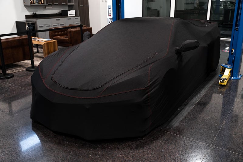 C8 CORVETTE PREMIUM GM CAR COVER - BLACK WITH ACCESS PANELS ...