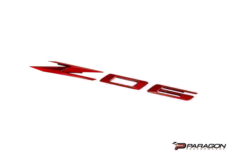 C8 CORVETTE RED Z06 EMBLEM - PAIR – Performance Corvettes