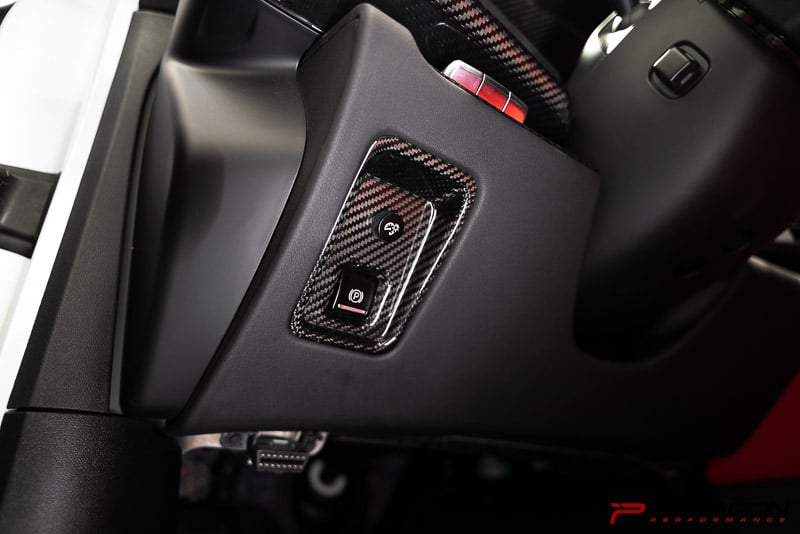 CCS C8 CORVETTE RED CARBON FIBER PARKING BRAKE COVER – Performance ...
