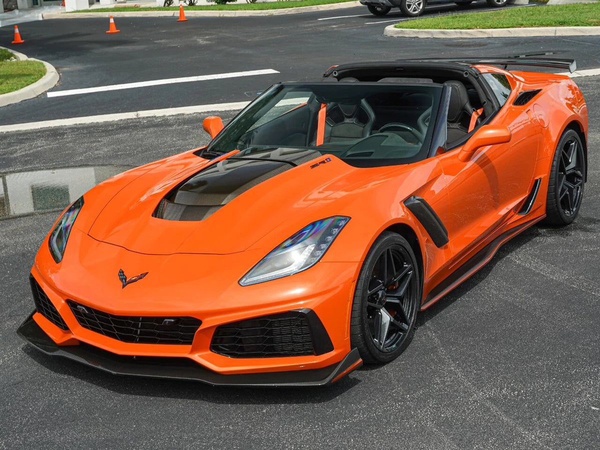 CHEVROLET CORVETTE C7 ZR1 VISIBLE CARBON FIBER FRONT SPLITTER ...