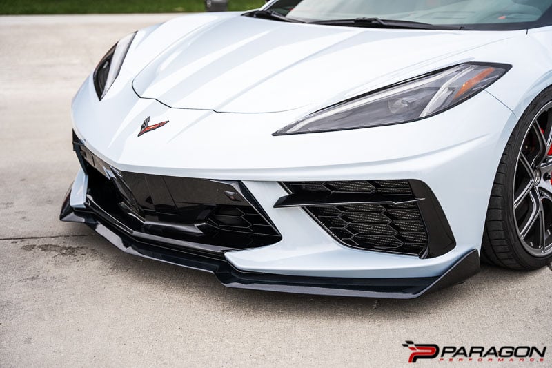 PARAGON PERFORMANCE C8 CORVETTE 5VM STYLE CARBON FLASH PAINTED FRONT L ...