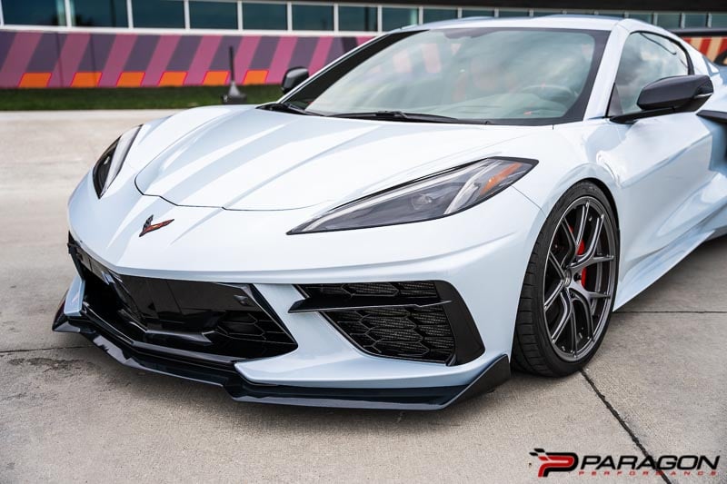 PARAGON PERFORMANCE C8 CORVETTE 5VM STYLE CARBON FLASH PAINTED FRONT L ...