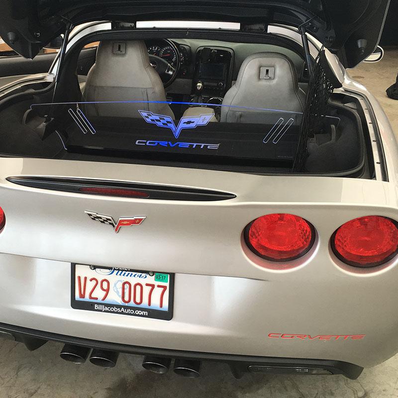 WindRestrictor® Corvette C6 Coupe Rear Glow Plate – Performance Corvettes