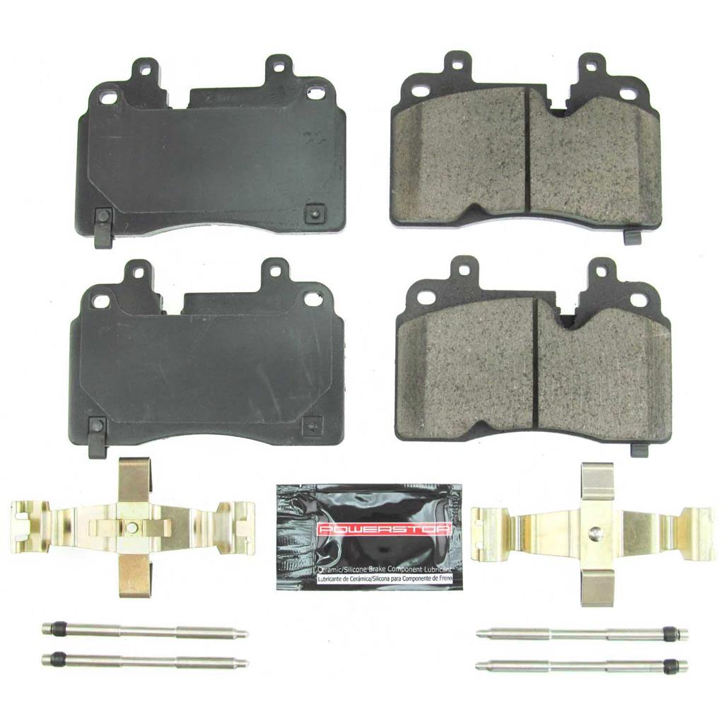 Corvette C8 2020-2022 POWERSTOP FRONT Z23 Carbon Fiber Brake Pads WITH ...