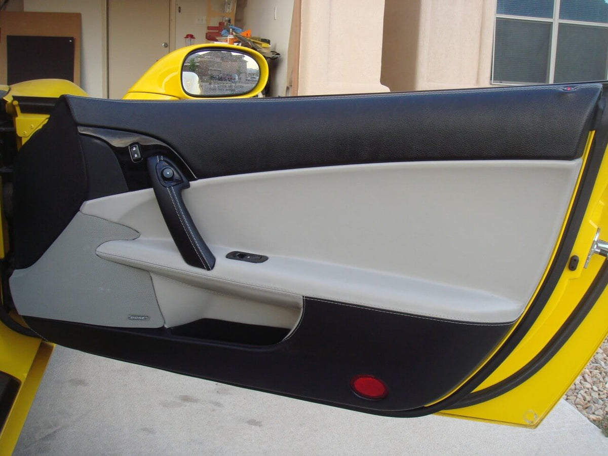 2005 - 2013 C6 Corvette Carbon Fiber HydroGraphics Door Lock Bezels wi ...