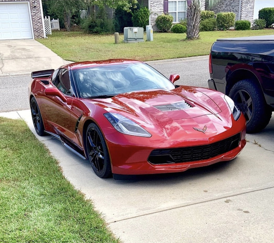 Corvette C7 Z06 Grand Sport Stingray Stage 1 Spoiler Splitter - Custom ...