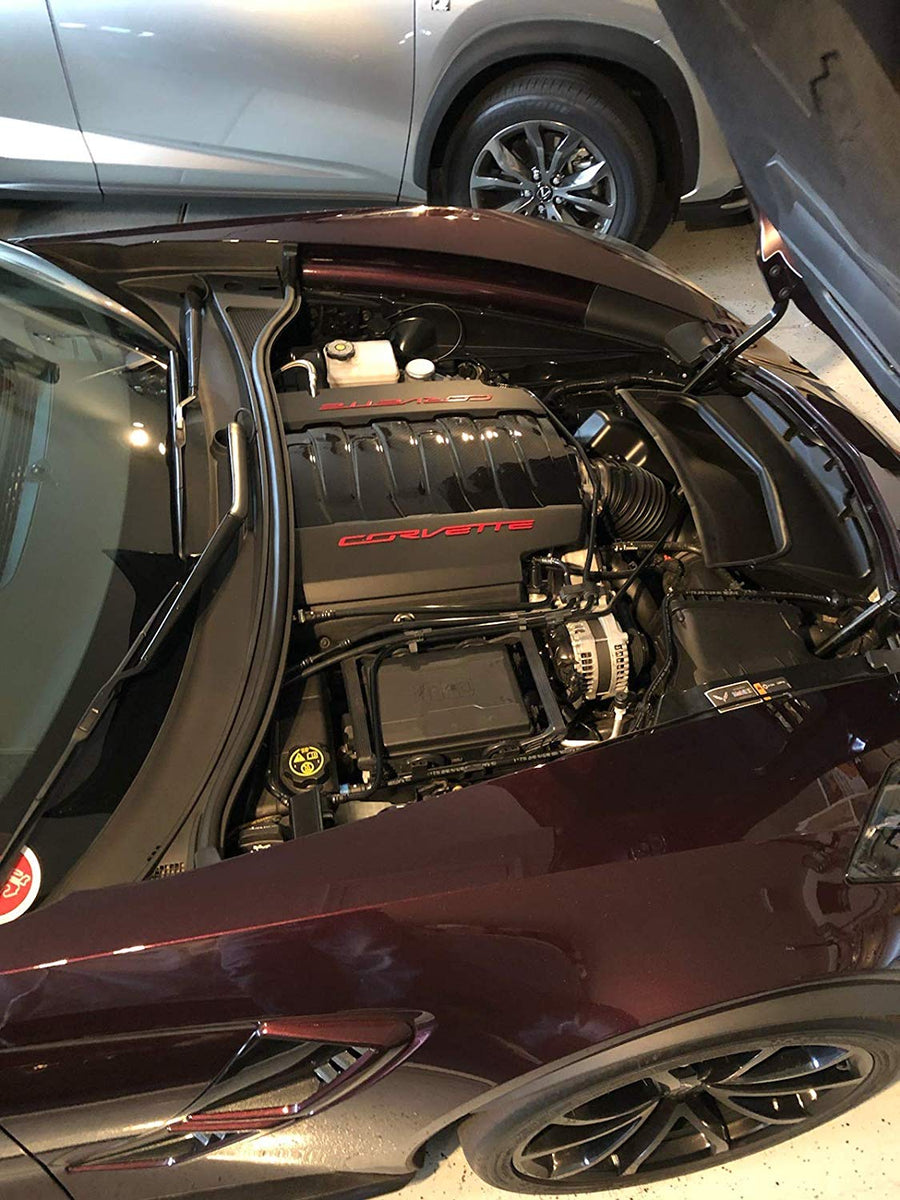 Corvette C7 LT1 Stingray Carbon Fiber Painted Fuel Rail Engine Covers ...
