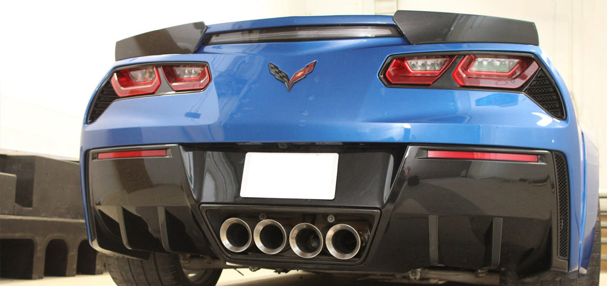 Corvette C7 Z06 Grand Sport Stingray Rear Diffuser Fins - Custom Paint ...