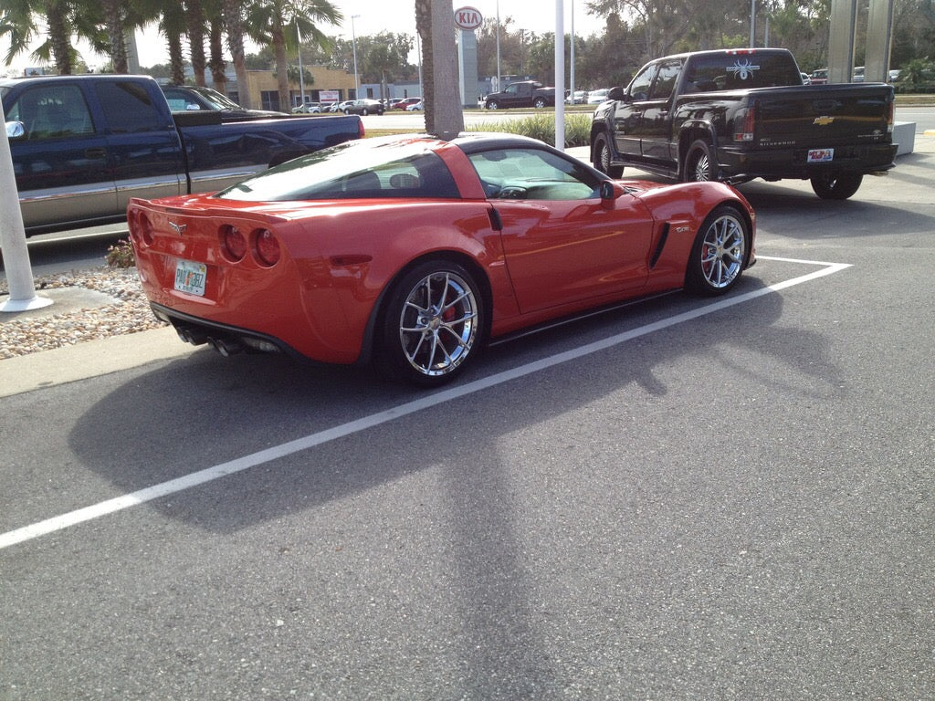 Corvette C6 ZR1 OEM GM Carbon Fiber Side Skirts Rocker Panels Painted ...