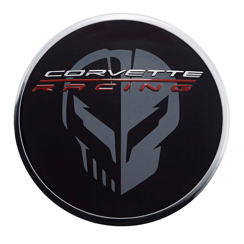 2020 C8 Corvette Stingray Wheel Center Caps, Black With Jake Logo, Sin ...