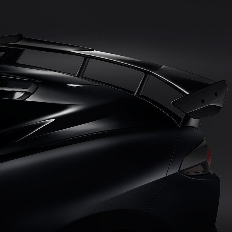 2020 C8 Corvette Stingray Rear Spoiler, High Wing, Black, Gba ...