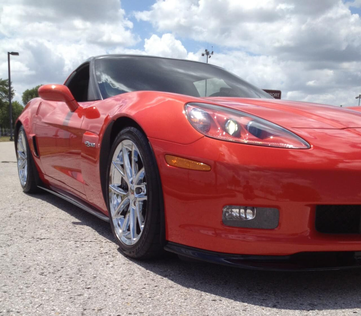 Corvette C6 ZR1 Splitter Custom Painted for Z06 Grand Sport 2006 - 201 ...