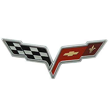 C6 Corvette Z06 ZO6 ZR1 Grand Sport Chrome Rear Bumper Emblem OEM GM ...