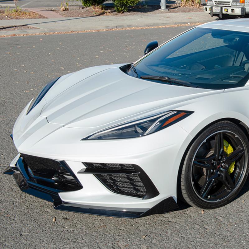 Corvette C8 5VM Carbon Fiber Front Splitter Spoiler Ground Effect ...