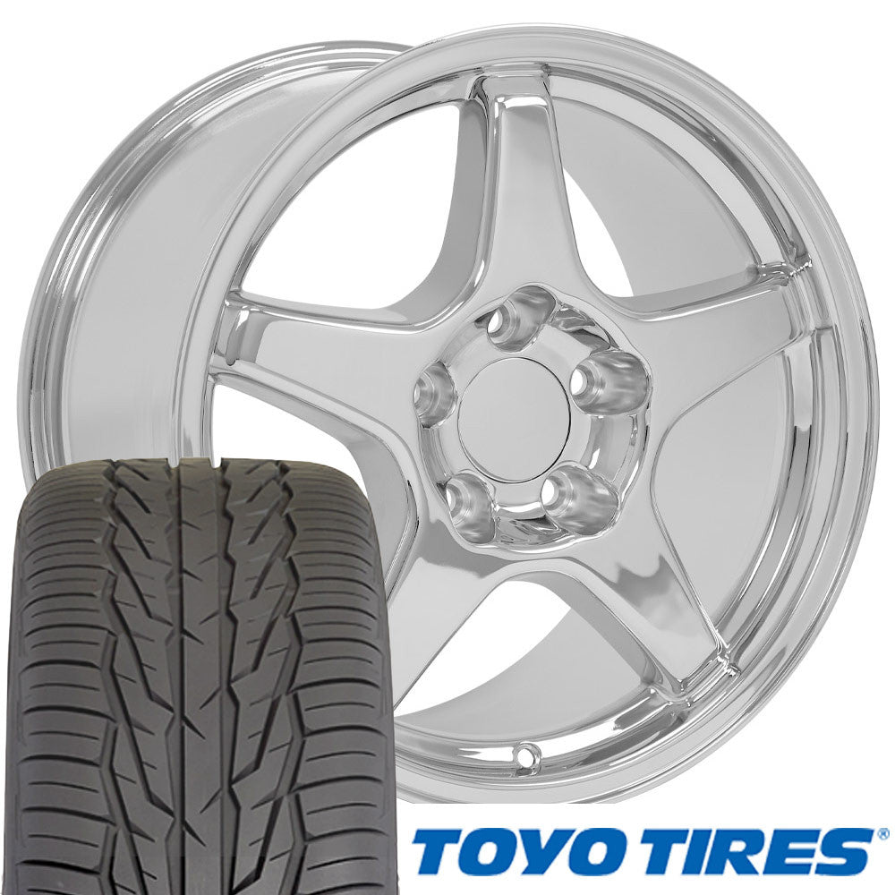88-96 Corvette C4 and 93-02 Camaro Firebird Wheels and Tires Chrome CV ...
