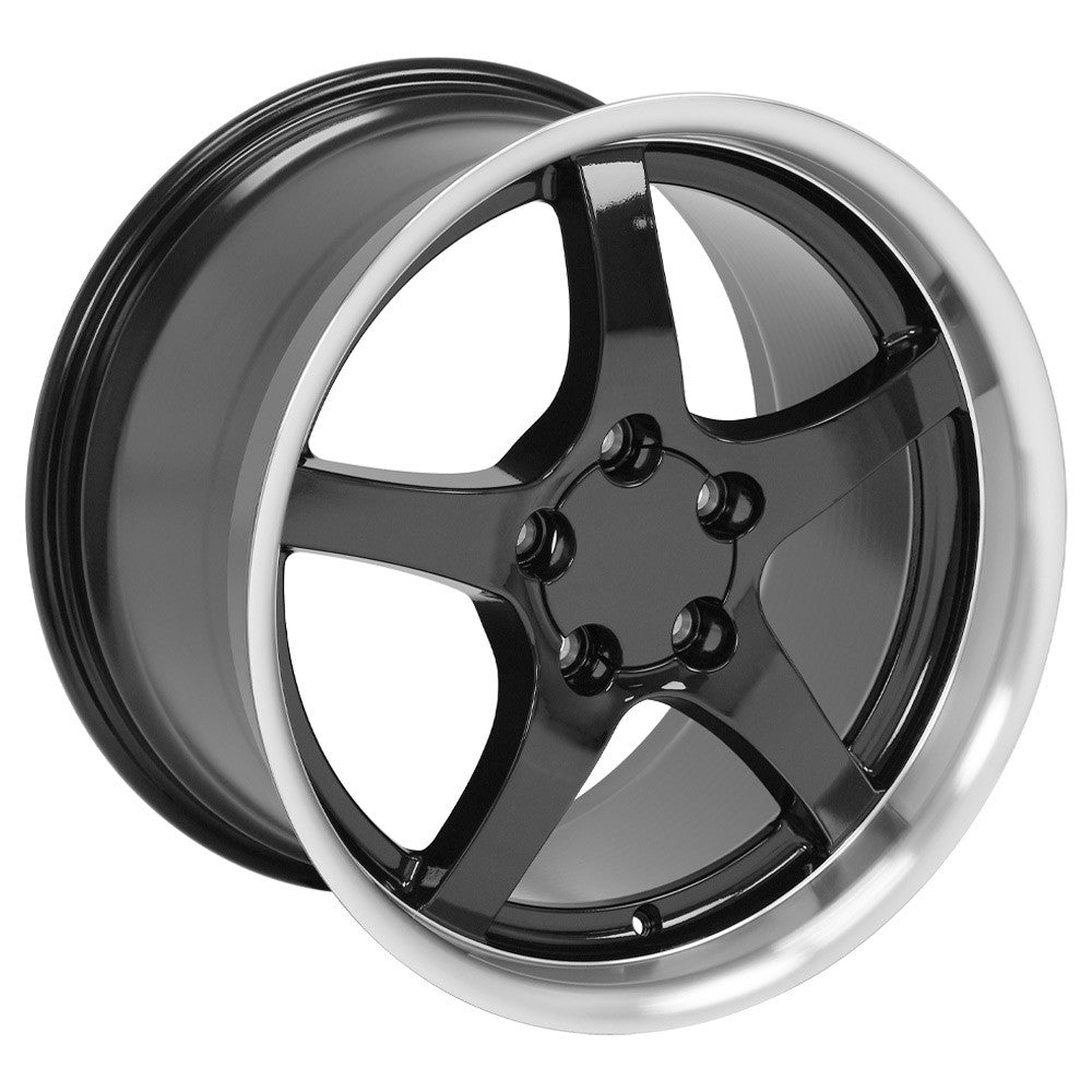 88-96 Corvette C4 and 93-02 Camaro Firebird Wheels Rims CV05 DD Black ...