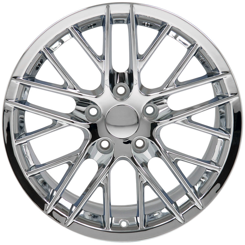 Fits Corvette Wheels And Tires Chrome CV08B Corvette Rims And Tires ...