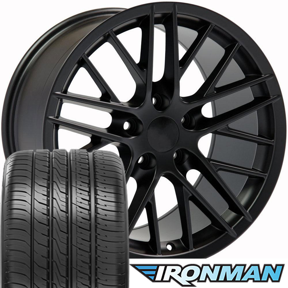 CV08B 18x8.5 Corvette C6 ZR1 Wheels And Tires Ironman Gen3 from OE Whe ...