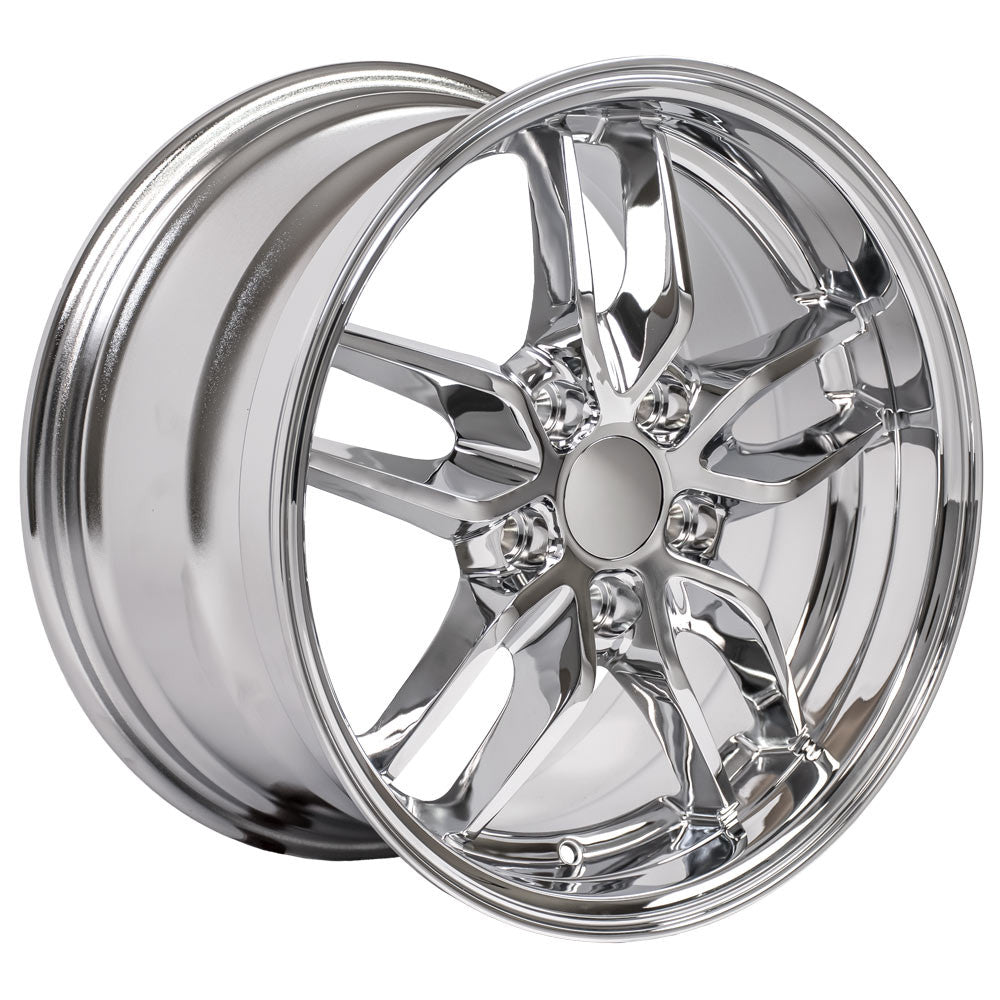 Fits Corvette Wheel Stingray Rim - CV18A 18x10.5 Chrome Corvette Rim ...