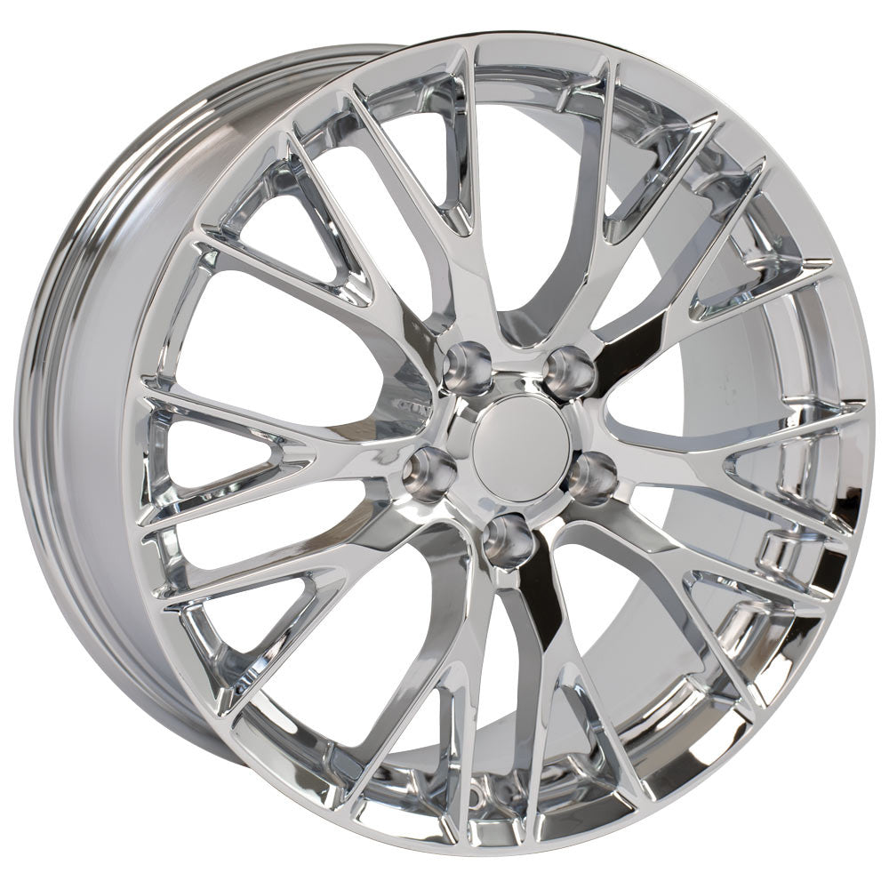 Fits Corvette Wheel - C7 Z06 Rim Style - CV22C 19x8.5 Chrome Corvette ...