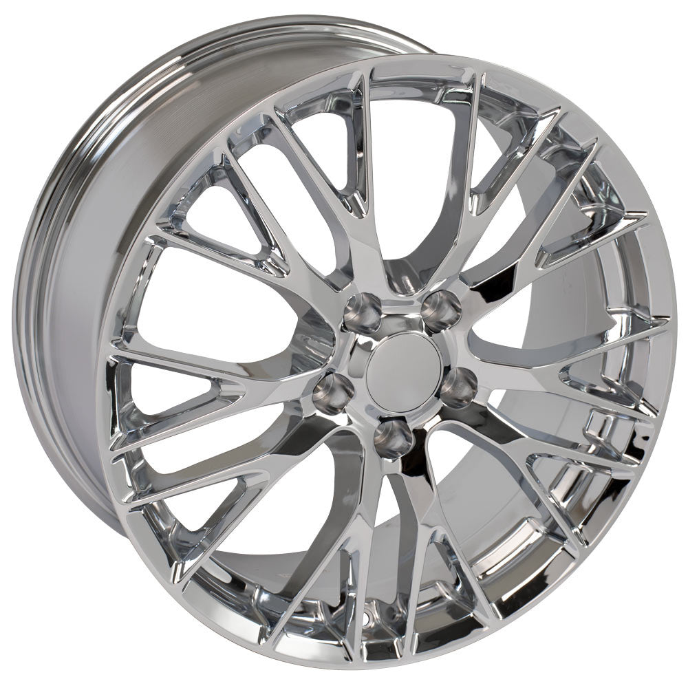 Fits Corvette Wheel - C7 Z06 Rim Style - CV22C 20x10 Chrome Corvette R ...