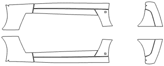 2005 - 13 Corvette C6 XPEL PPF Paint Protection Film - Rocker Panel Ki ...