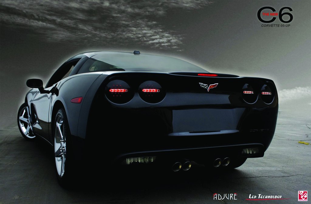 2005-2013 C6 Corvette Midnight ONYX LED Tail Lights Lamps – Performance ...