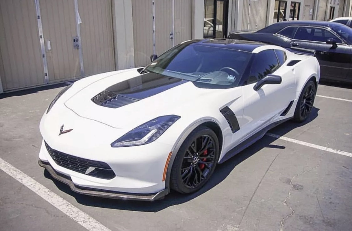 Corvette C7 Z06 Grand Sport Rocker Panels - Real Carbon Fiber Side Ski ...