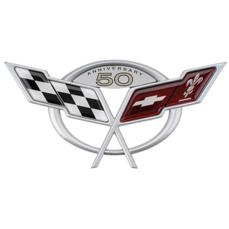 C5 2003 Corvette 50th Anniversary Nose Emblem Front Bumper OEM GM ...