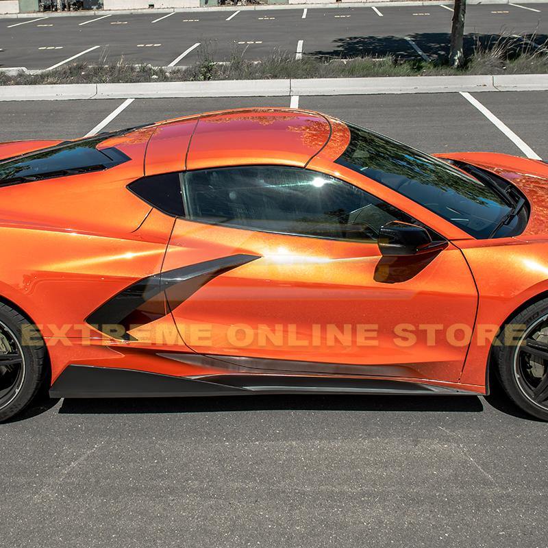 Corvette C8 5VM Side Skirts Rocker Panels Painted Carbon Flash EOS ...