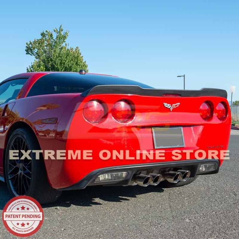 2005 - 2013 Corvette C6 ZR1 Extended Style Rear Trunk Spoiler Wing Cus ...