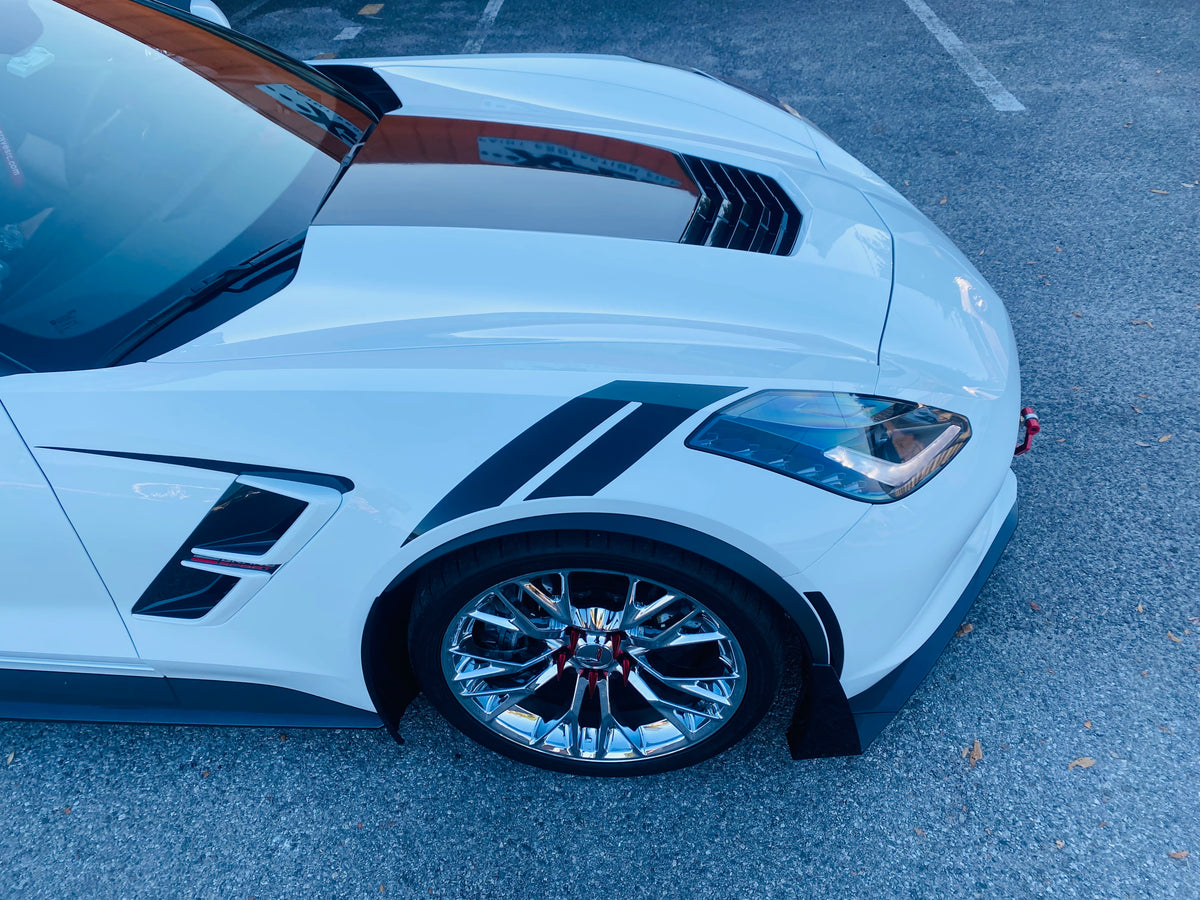 2014 - 2019 Corvette C7 Z06 Grand Sport Stingray Front Splitter - Carb ...