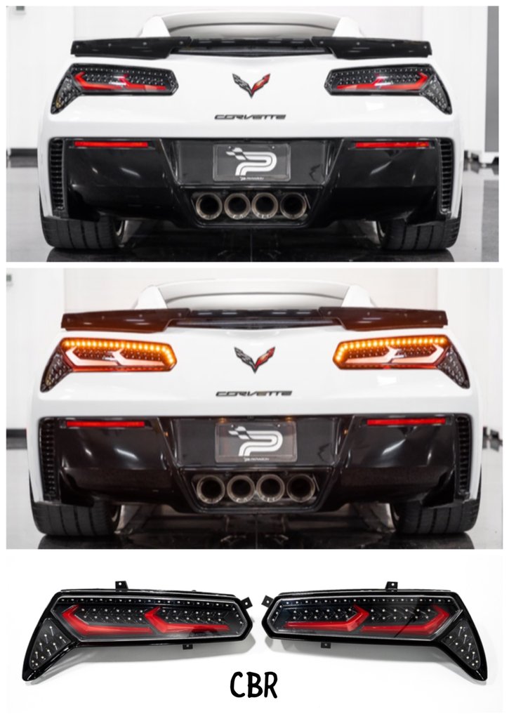 2014-2019 C7 Corvette Auto REVITALIZATION SEQUENTIAL LED Tail Lights L ...