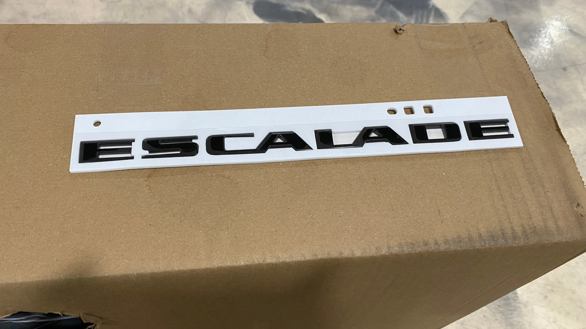 2021 Cadillac Escalade Black Nameplate Emblem GM OEM NEW 5th Generatio ...