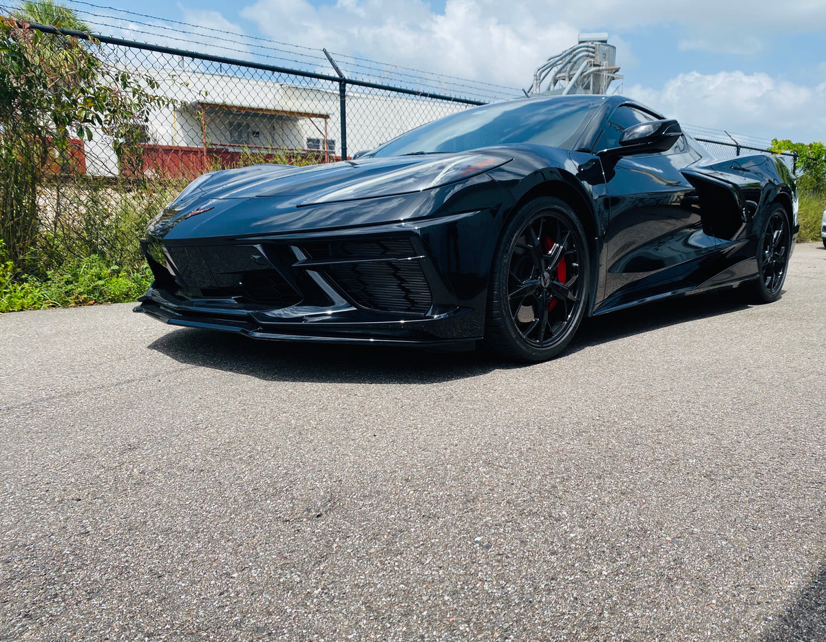 C8 Corvette 5VM Rocker Panel Side Skirts Extensions Stingray Custom Pa ...