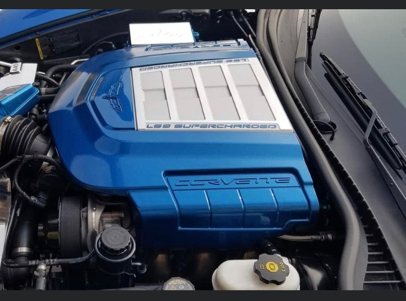 2009 - 2013 Corvette C6 ZR1 Custom Painted LS9 Engine Cover ...