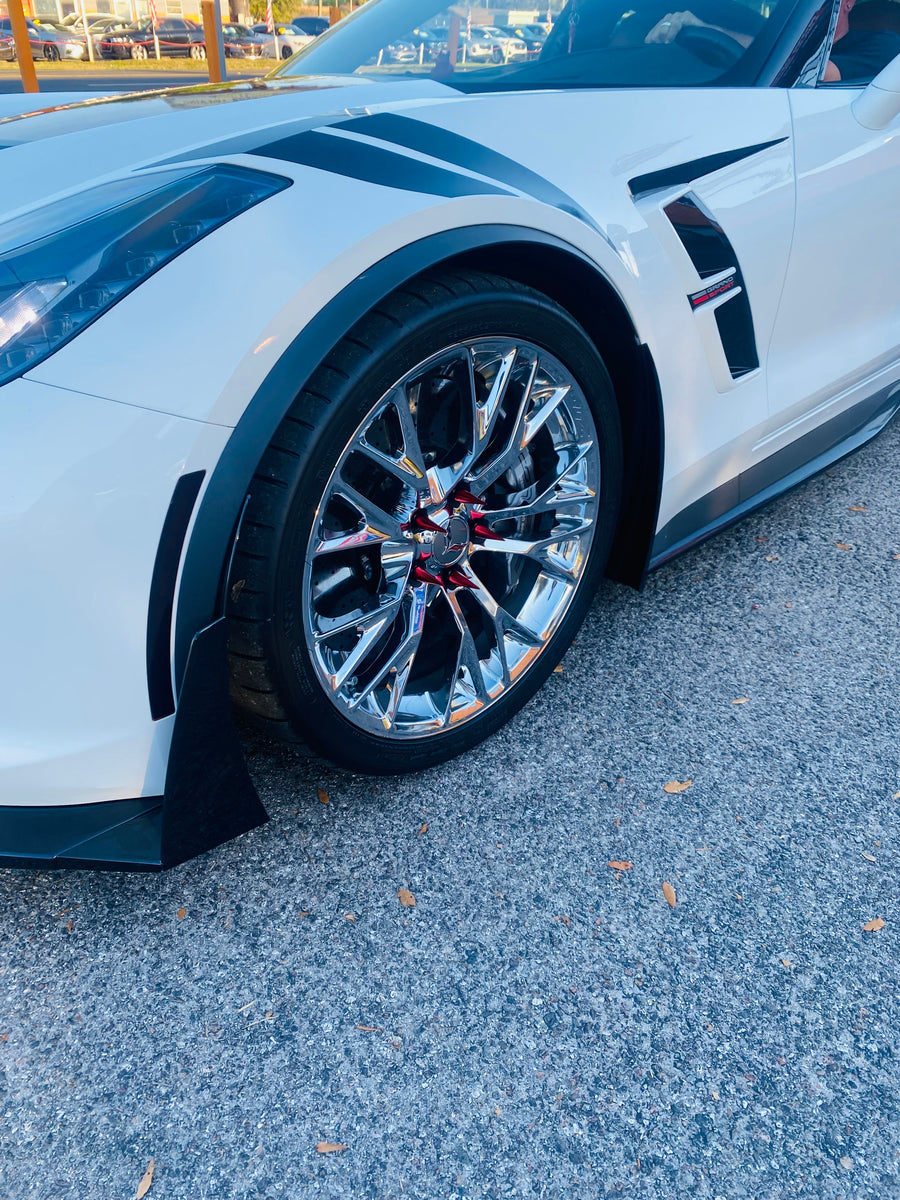 2014 - 2019 Corvette C7 Extended Front Splash Guards – Performance ...