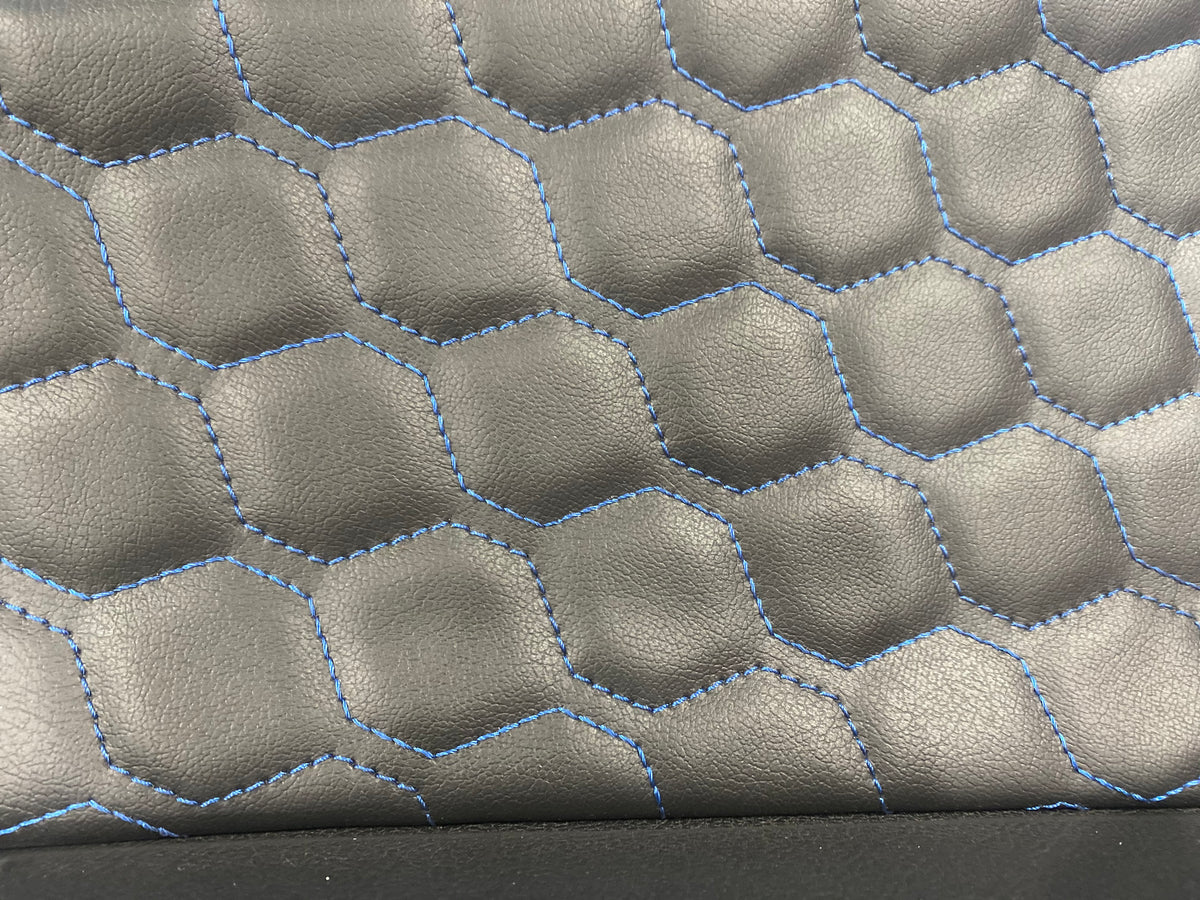 Corvette C6 Custom Interior - Upholstered Diamond Stitched Door Panels ...